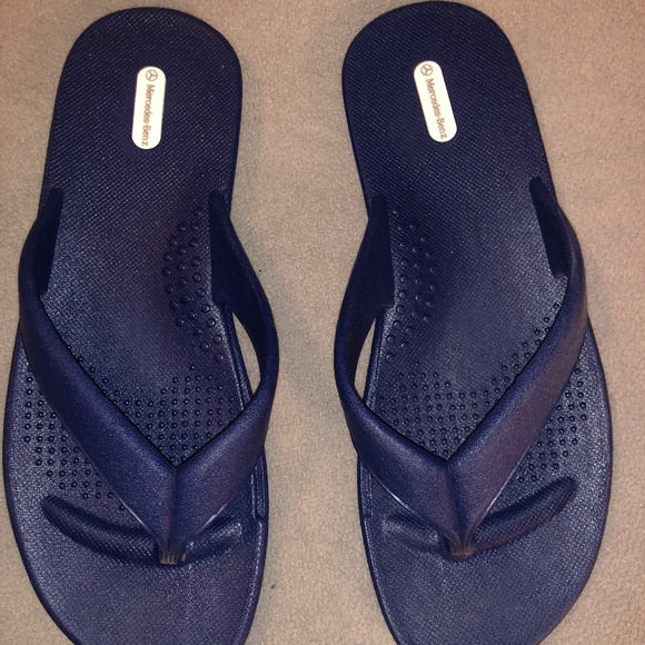OKA b. | Shoes | New Oka B Mercedes Benz Blue Flip Flops | Poshmark